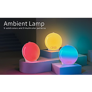 MOMILLA Sunrise Alarm Clock, Wake-up Light Compatible with Alexa, Dual Alarms with FM Radio, Snooze Function for Heavy Sleepers, Adults&Kids- Alarm Clock Standard Version