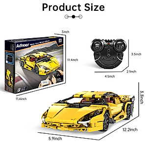 STEM Buidling Toys for 6 7 8 9 10 11 12 + Year Old Boys Girls Gifts Remote Control Car Toy Building Sets RC Race Model Cars Building Kits,Learning Toys Best Birthday for Kids (456PCS)
