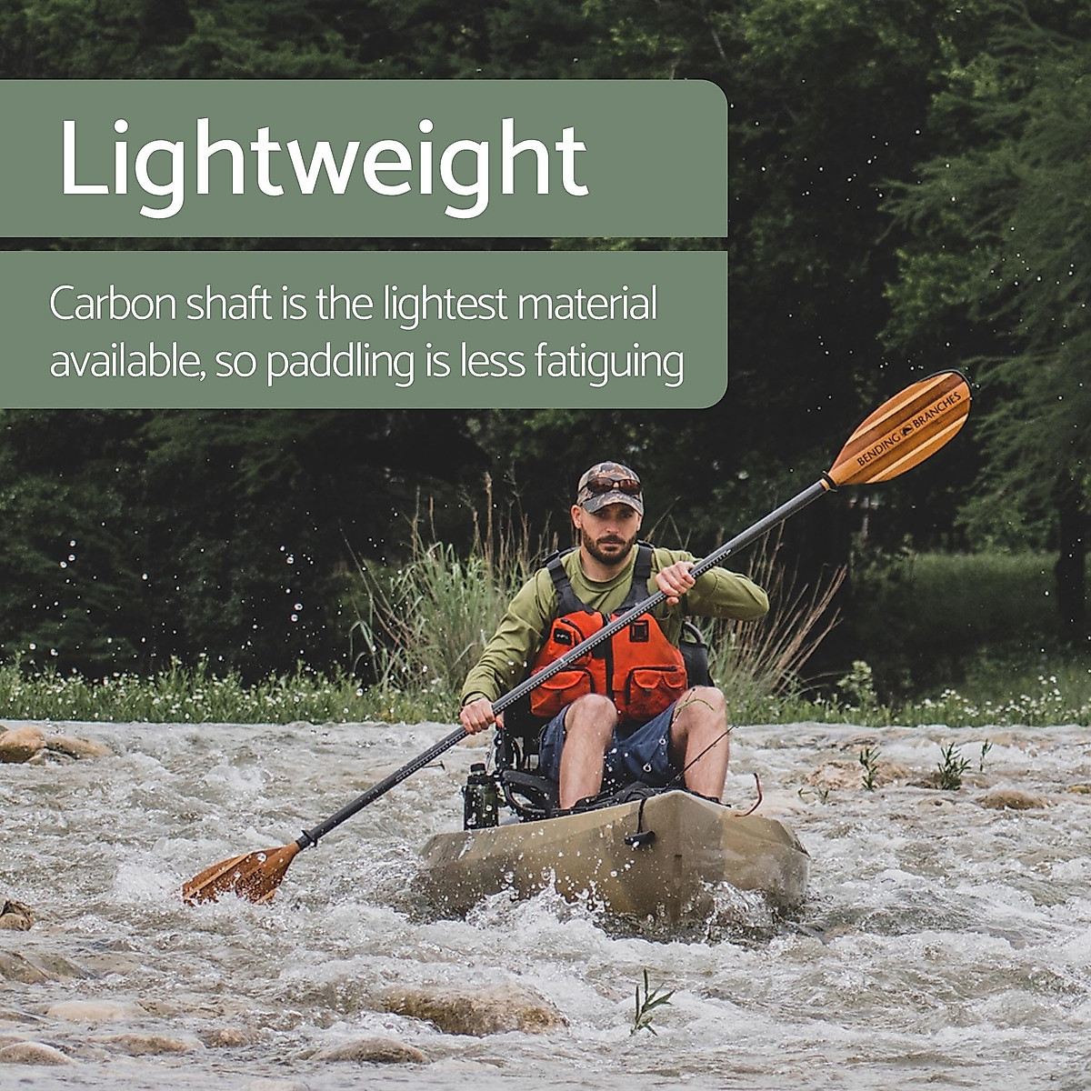 Bending Branches Angler Navigator Snap-Button Kayak Fishing Paddle