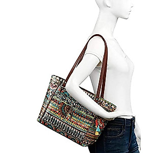 Sakroots womens Women's Metro tote, Sweet Red Spirit Desert