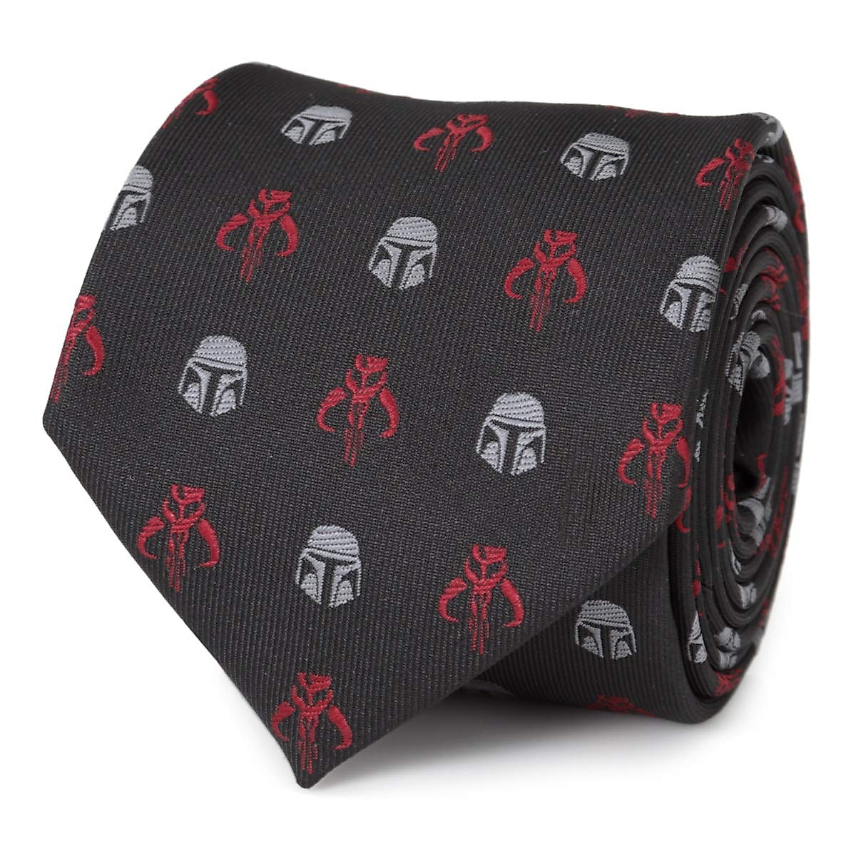 Cufflinks Inc. Star Wars Mando Black Red Men's Tie The Mandalorian Official Merch