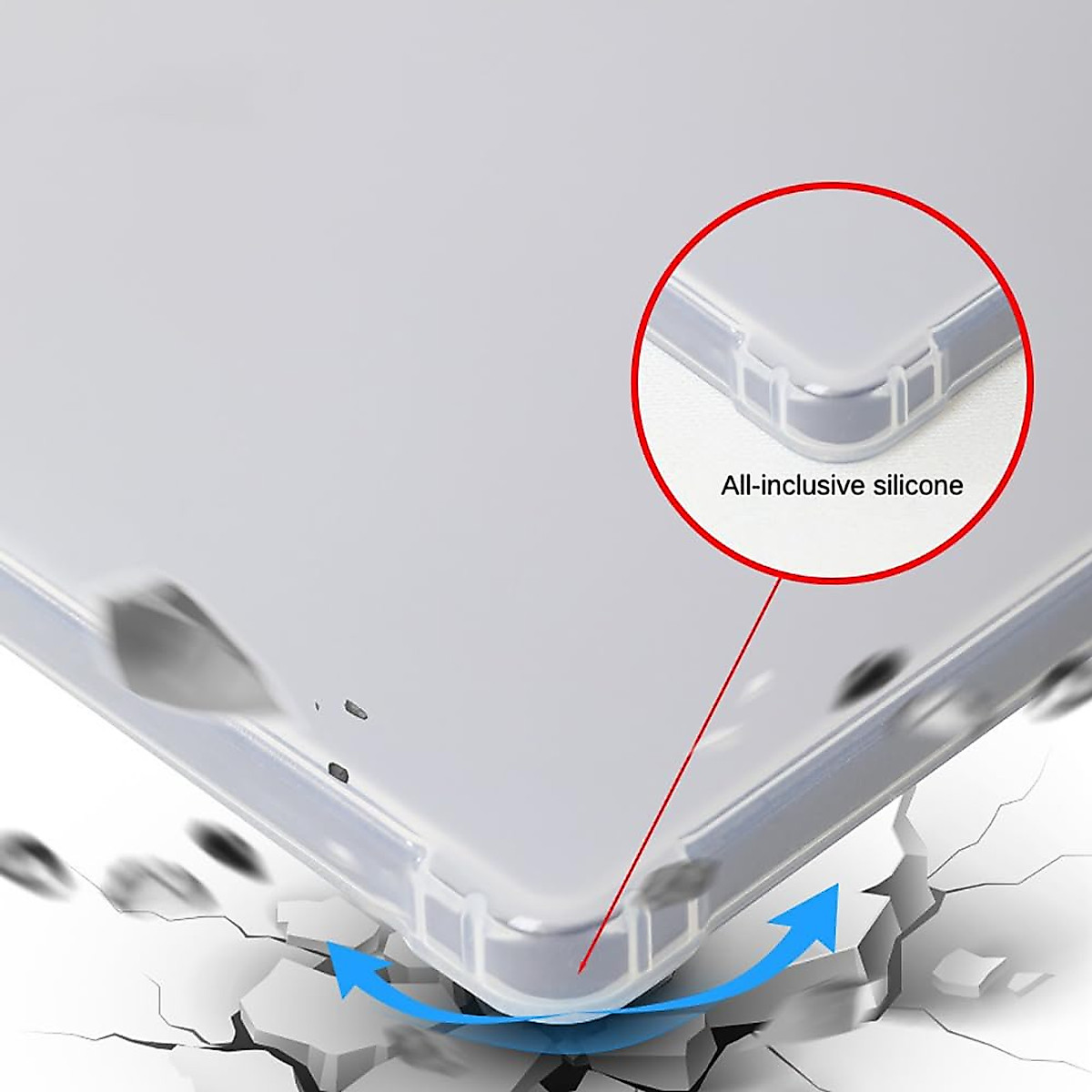 Walieoka Ultra Slim Soft TPU Case Compatible with CHUWI Hi10 XPro 10.1 inch,Shock Absorption Lightweight TPU Cover (Transparent)