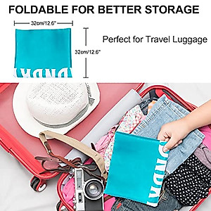 Fiodrmy 2 Pack XL Travel Laundry Bag, Machine Washable Dirty Clothes Organizer, Large Enough to Hold 4 Loads of Laundry, Easy Fit a Laundry Hamper or Basket (Pink+Blue, 24" x 36")