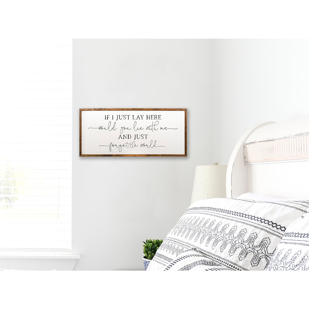 10x20 inches,If I Lay Here Would You Lie With Me Wall Decor - Bedroom Wall Decor - Bedroom Decor - Above Bed Decor - Bedroom Wall Art - Master Bedroom Wall Decor - Bedroom Wall Decor Over The Bed