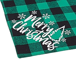 PTDECOR 2 Pack Dog Bandana Christmas Classic Plaid Pet Dog Scarf Triangle Bibs Kerchief Dog Christmas Accessories Merry Christmas Bandanas for Small Medium Large Dogs Pets (Merry Christmas-2)