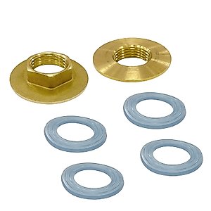 gotonovo Lock Nuts to Secure Faucet 1/2 Inch Brass for Installation Kit of Faucet Bathroom Pop-Up Locknuts 2 Pack