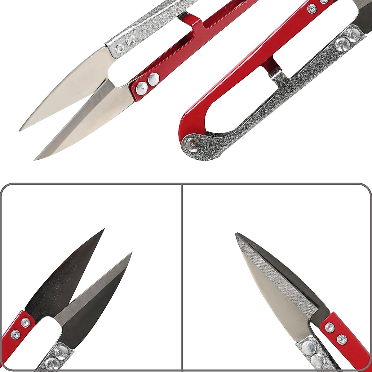 UCEC Sewing Scissors Zhang xiaoquan® Scissors Cutter Mini Scissors Snips Trimming Nipper, 12 Pack Embroidery Scissors Curved Thread Scissors for Stitch, DIY Supplies