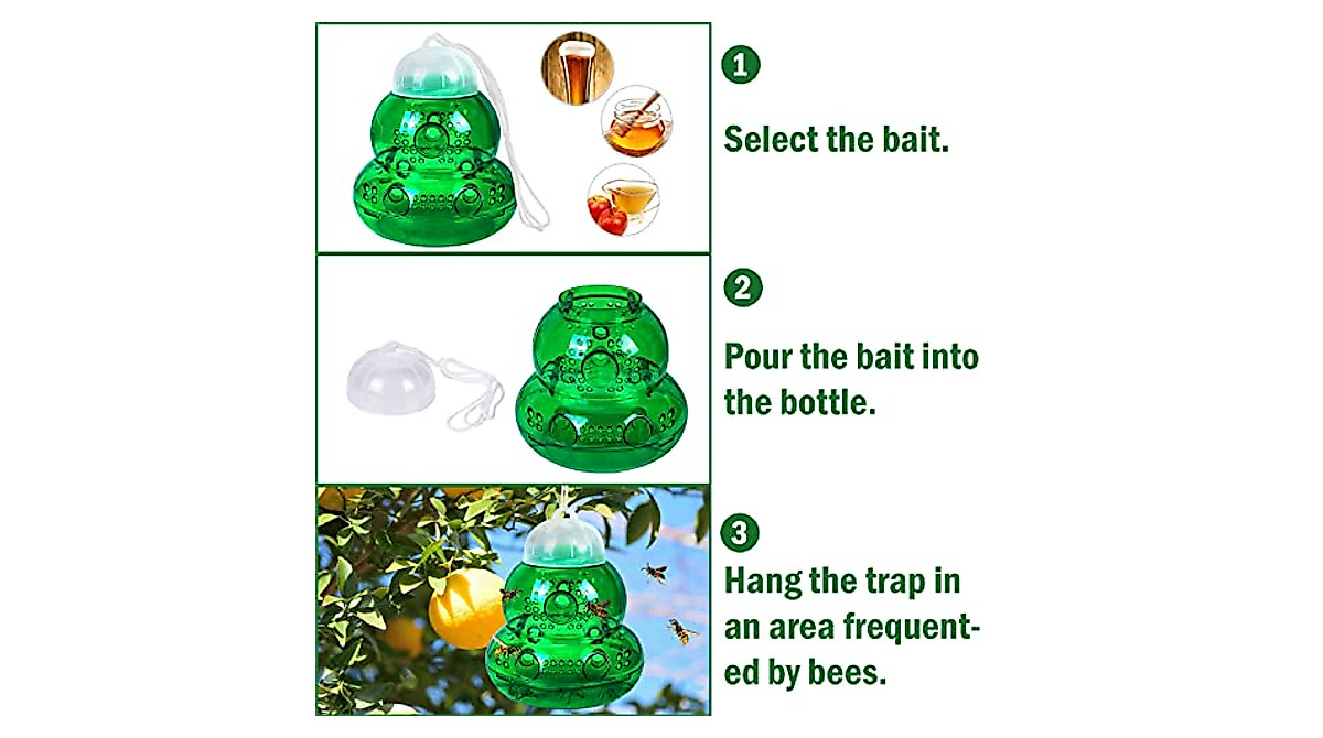 4 Pack Wasp Traps for Effective Outdoor Pest Control