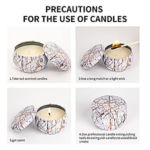 Scented Candles Gifts for Women,12 Pack Candles for Home Scented(Marble), Soy Scented Candles for Home, Aromatherapy Candle Gifts Set for Christmas Day, Birthday, Mothers Day