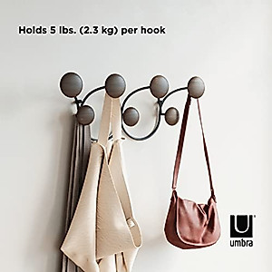 Umbra Dotsy 7 Hook Black/Walnut