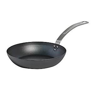 Made In Cookware - Seasoned 10" Blue Carbon Steel Frying Pan - (Like Cast Iron, but Better) - Professional Cookware - Crafted in Sweden - Induction Compatible