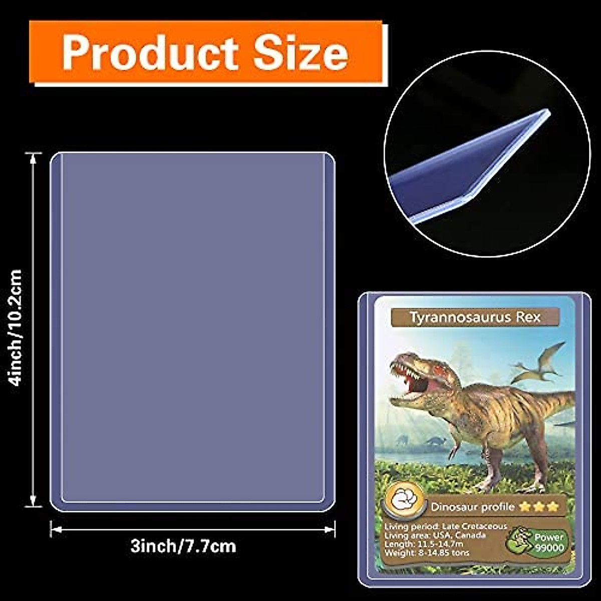 SEPGLITTER 55PCS 3 x 4 Inch Card Sleeves