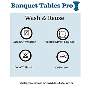 Banquet Tables Pro 30 Diameter x 42" Height White Spandex Highboy Table Cover