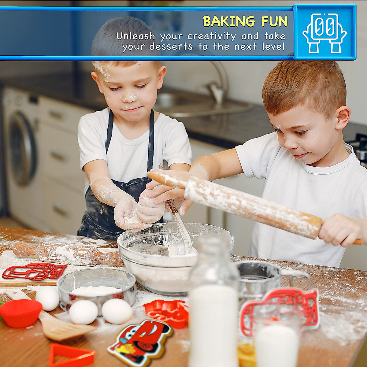 Cookie Cutter by 3DForme, Makvin Cake Fondant Frame Mold for Buscuit