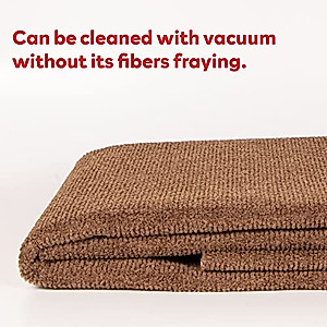 XFasten Chair Mat Office Protector for Hardwood Floors, Brown 56”x36”, 1/6” Thick Premium Low Pile Floor Protector Mat Desk Rug | Wood and Tile Protection Mat for Office Home Rolling Chair Rug