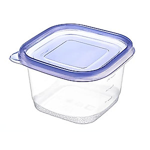 32oz Square Plastic Reusable Storage Containers with Snap On Lids - Airtight Reusable Plastic Food Storage, Leak-Proof, Meal Prep, Lunch, Togo, Stackable, Bento Box, BPA-Free by EcoQuality (3)