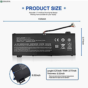 AP18E7M AP18E8M Battery for Acer Predator Helios 300 PH315-52 PH315-53 PH317-53 Predator Triton 300 PT315-51 Nitro 5 AN517-52 AN517-51 AN515-54 AN515-43 AN515-44 Nitro 7 AN715-51 Aspire 7 A715-74G