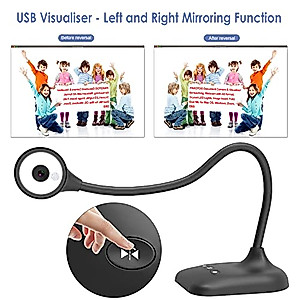 PAKOTOO USB Document Camera for Teachers, Webcam/Doc Camera for Classroom with A3 Format, 3-Level LED Lights, Image Invert, Fold, Dual mic for Mac OS, Windows, Zoom, OBS Work with Distance Learning