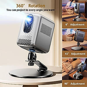 HVAYING Desktop Projector Stand Adjustable Tilt with 1/4" Screw - Ideal for Home, Office, and Studio - Compatible and Most LCD/DLP Video Projector