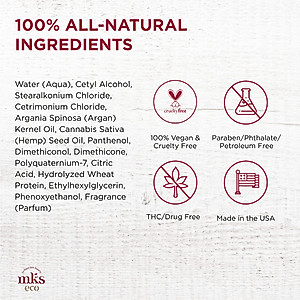 MKS eco Hydrate Conditioner, Original Scent - 25 fl oz - Nourish & Moisturize Hair, Protect Against Breakage - Moroccan Argan Oil, Hemp Seed Oil - Vegan, Cruelty Free