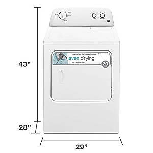 Kenmore 29" Front Load Electric Dryer with Wrinkle Guard and 7.0 Cubic Ft. Total Capacity, White