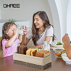 DHAEE Bathroom Storage Set(6PCS) - Storage Basket for Organizing,Mason Jar,Apothecary Jar,Toothbrush Holder,Lotion Soap Dispenser,Soap Dish,Home,Farmhouse,Rustic Decor Accessories Sets