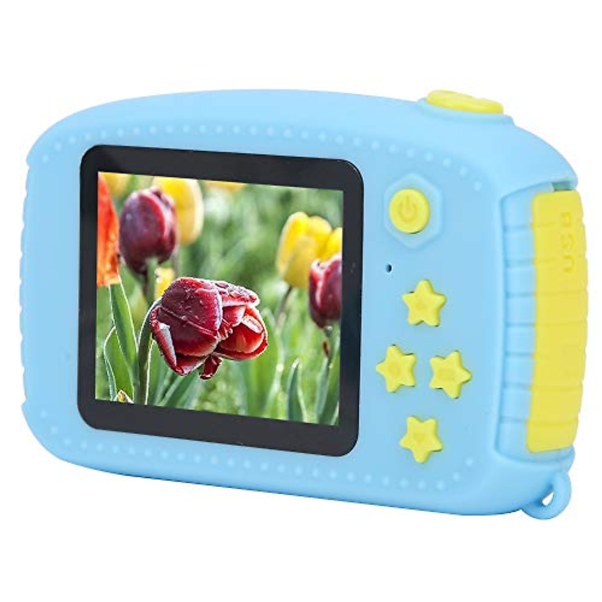 Camera Accessories Children Camera Toy Baby Mini Cartoon Digital DV Photo Sticker Mode 1200mAh Battery (RvSky)
