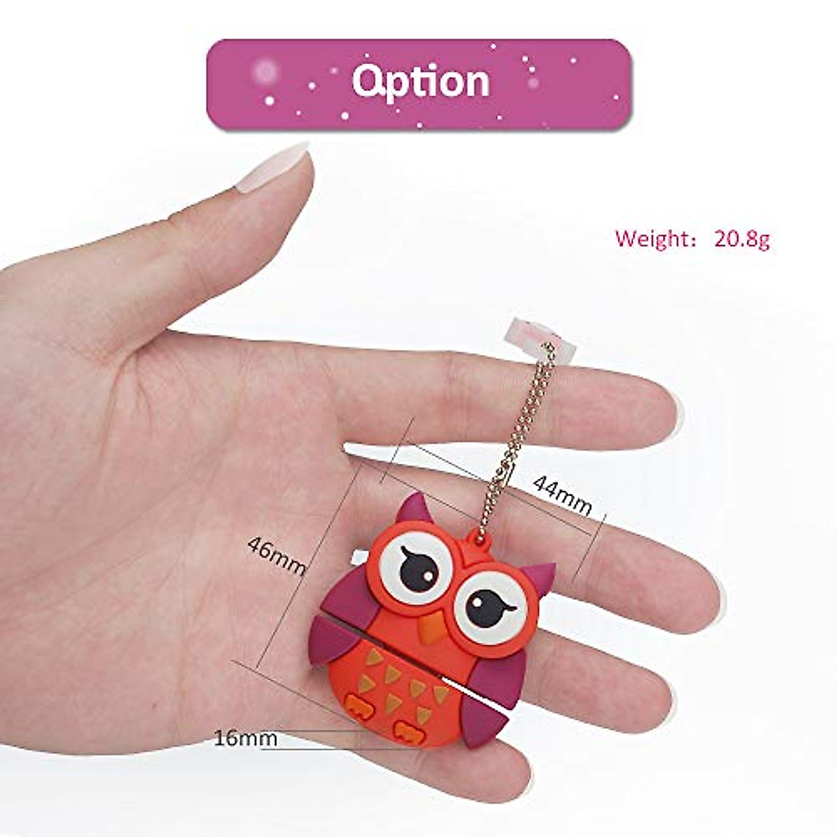 16GB USB Flash Drive Pack of 5 Pcs, BorlterClamp Thumb Drive with Cute Animal Pattern, Gift for Students and Children