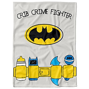 LOGOVISION Batman Lightweight Baby Blanket, 30"X40", Crib Crime Fighter Unisex for Infants Girls & Boys