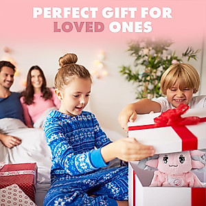 Huggle Healers Weighted Stuffed Animals for Adults, Teens and Kids - 40 Inch Long Plush Arms Pink Stuffed Animal for Hugs - 4.5lb Axolotl Plushies - Ula Axolotl