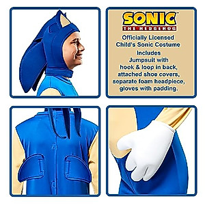 Rubies Child's Sonic Generations Sonic The Hedgehog Deluxe Costume, Large