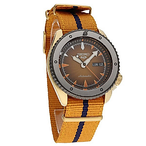 Seiko 5 Sports Boruto & Naruto Automatic Orange Dial Watch SRPF70K1