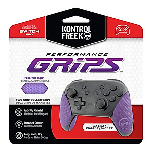 KontrolFreek Performance Grips for Nintendo Switch Pro Controller (Galaxy Purple)