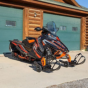 Black Ice Three-Piece Drivable Snowmobile Dolly