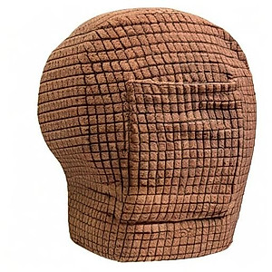 Garayma Sofa Armrest Covers Arm Slipcovers with a Pocket Elastic Sofa Armrest Protector Removable Couch Arm Covers for Sofa Anti-Slip Armrest Covers Christmas Furniture Deco Pack of 2 (Coffee)