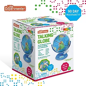 Interactive Globe for Kids with Wireless Smart Pen, 9” Globes with Stand, Learning & Education STEM Toys, Talking World Map Gift for Children, Christmas Gifts for Boys & Girls Ages 7 8-12 Years Old