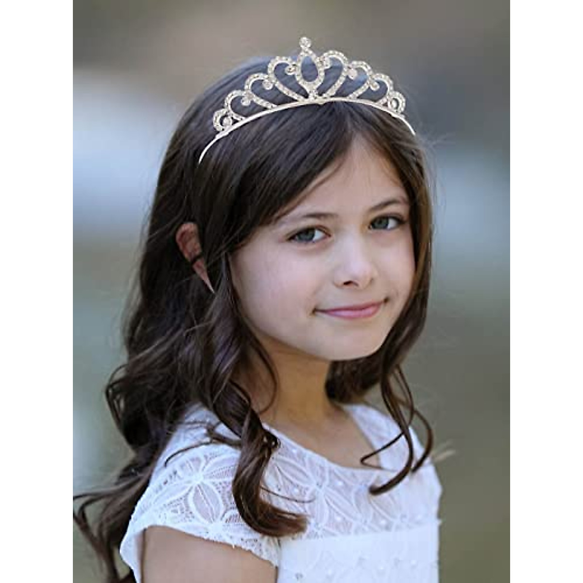 Yean Crystal Tiaras and Crowns Girls Princess Crowns Birthday Party Crowns Rhinestone Costume Tiara Headband Hair Accessories for Women and Girls