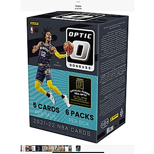 2021-2022 Panini Donruss Optic Factory Sealed Blaster Box - 30 Trading Cards Per Box