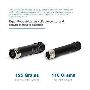 ExpertPower 3.6v 1300mAh NiCd Battery for Black & Decker VP100, VP110, VP130, VP143 151995-03 383900-03 387854-00 Sears Craftsman 00911271000 11271 900.112710 (2 Batteries + 1 Charger)