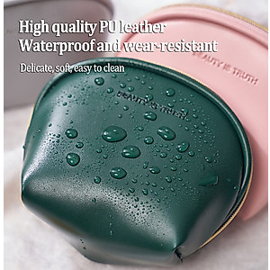 Eliaukly Small Makeup Bag,Cute Cosmetic Bag Coin Purse Lipsticks Pouch with Zipper for Women Makeup Essentials Accessories(Black)