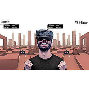 VR Headset 3D Virtual Reality Glasses Full Screen Visual Wide-Angle Soft & Comfortable-Compatible with IOS and Android