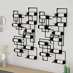 FPIGSHS Wine Rack Wall Mounted, Wine Bottle Rack Wall Wine Rack Wall Wine Rack Wall Wine Rack Iron Art Grape Wine bar Wine Rack Wine bar Shelf Multi-Bottle Shelf (Size : 1pcs)