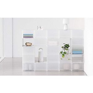 MUJI B3S7029 Storage Case, ys/m, White/Grey