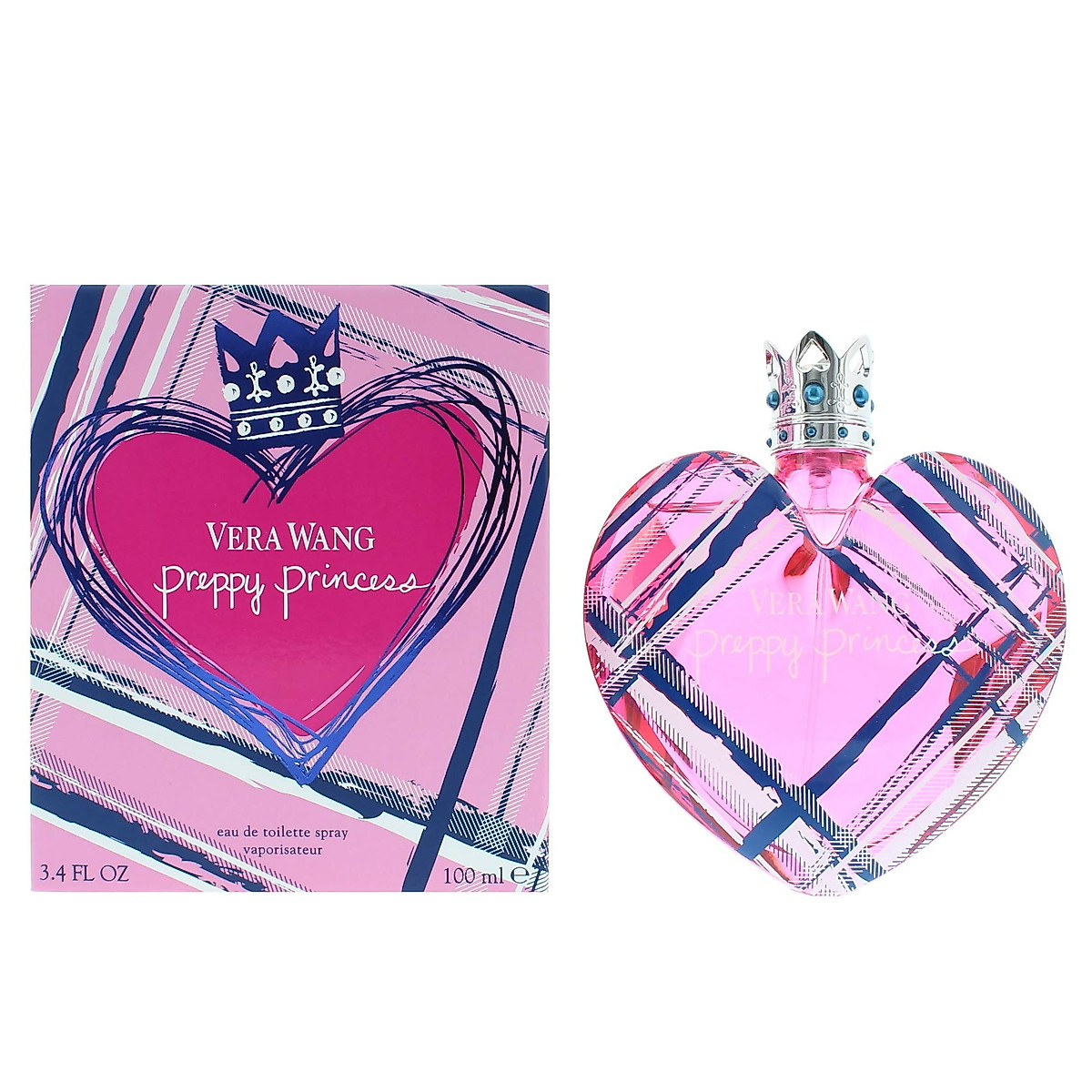 Vera Wang Preppy Princess Women Eau De Toilette Spray, 3.4 Ounce