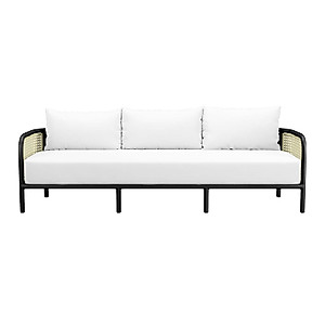 Modway Hanalei Outdoor Patio Sofa in Ivory White