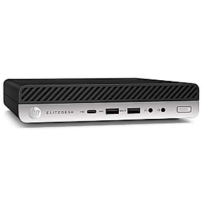 HP Elitedesk 800 G4 Mini Business Desktop (Intel Quad Core i5-8500T, 32GB DDR4 RAM, 512GB NVME Type-C, DisplayPort, WiFi, Ethernet, Kbd+Mou, Windows 11 Pro 64-bit with Dual 24" LCD … (Renewed)