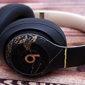 MightySkins Skin Compatible with Beats Studio 3 Wireless - Stormy Marble | Protective, Durable, and Unique Vinyl Decal wrap Cover | Easy to Apply, Remove, and Change Styles | Made in The USA