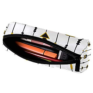 Tribal Arrows Pattern Pencil Bag Pen Case Stationary Case Pencil Pouch Desk Organizer Makeup Cosmetic Bag for School Office