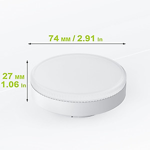 AUIOMUTO GX53 LED Light Bulb,7W Daylight 6000K Replacement Traditional Halogen GX53 Spotlight for Cabinet, Exhibition, Showcase, Shop Showroom, Ceiling Lamp