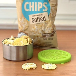 TAVVA 2 X 12 oz Stainless Steel Snack Containers with Lids - Stainless Steel Food Containers 12 oz